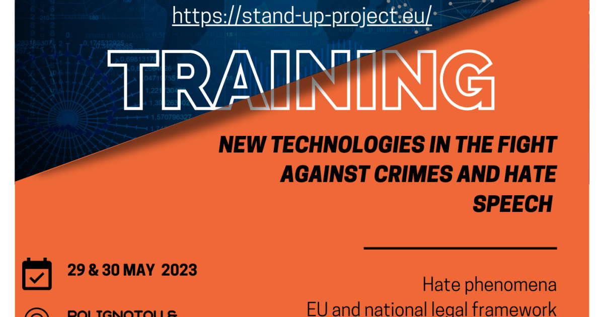 EPLO | STAND-UP project: Call for training on new technologies in the ...